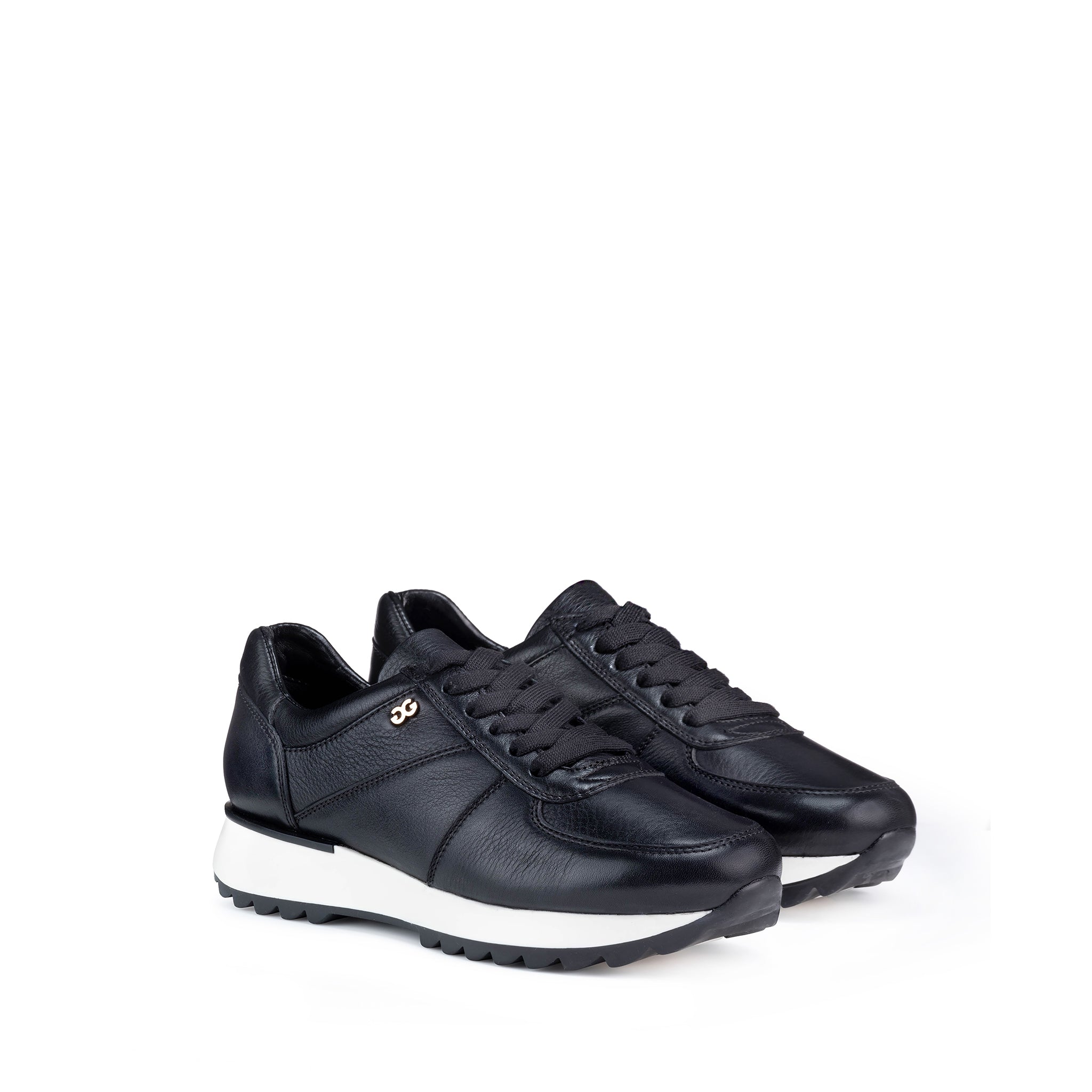 TENIS SERENA NEGRO Gillio hecho en piel y a mano en México – GILLIO.MX